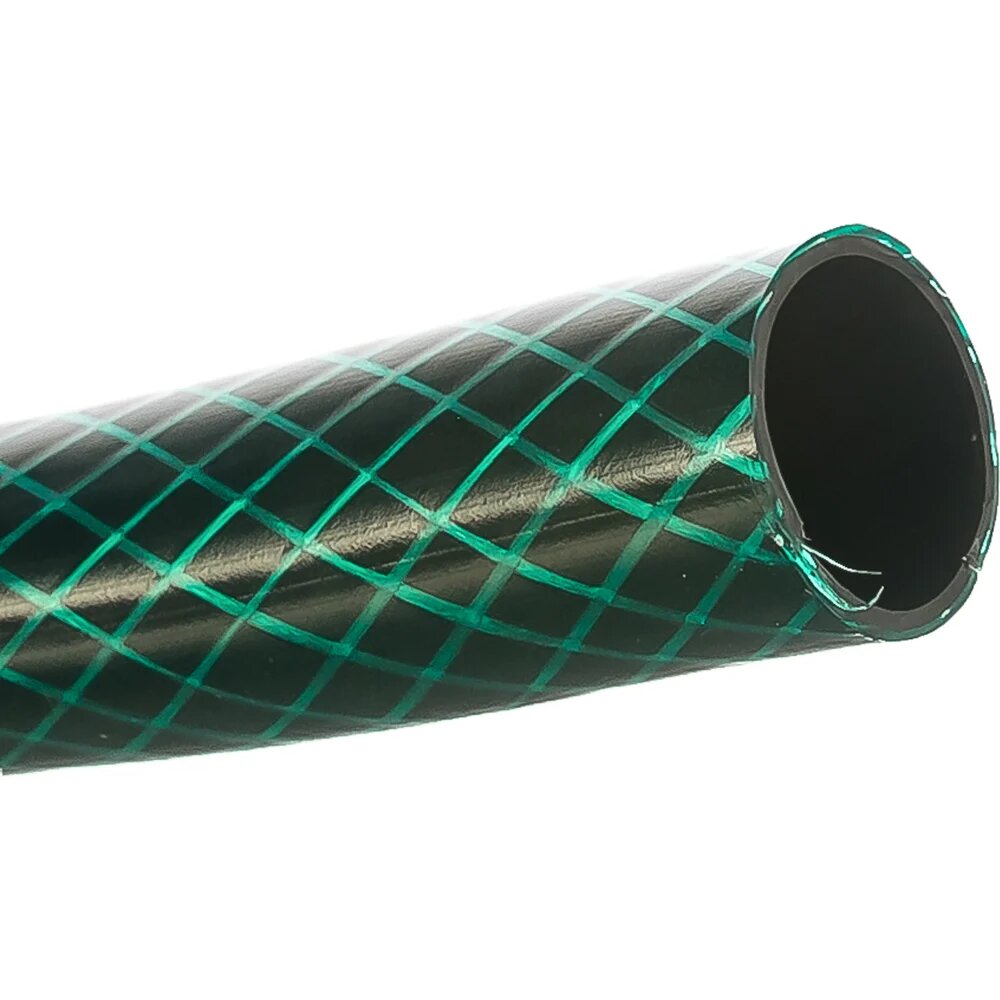 Шланг Калибр 061404, армированный, ПВХ, 3 слоя, 25 метров, зеленый — фото 1