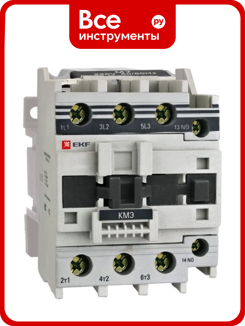 Малогабаритный контактор EKF КМЭ PROxima, 65А, 36В, NO+NC ctr-s-65-36