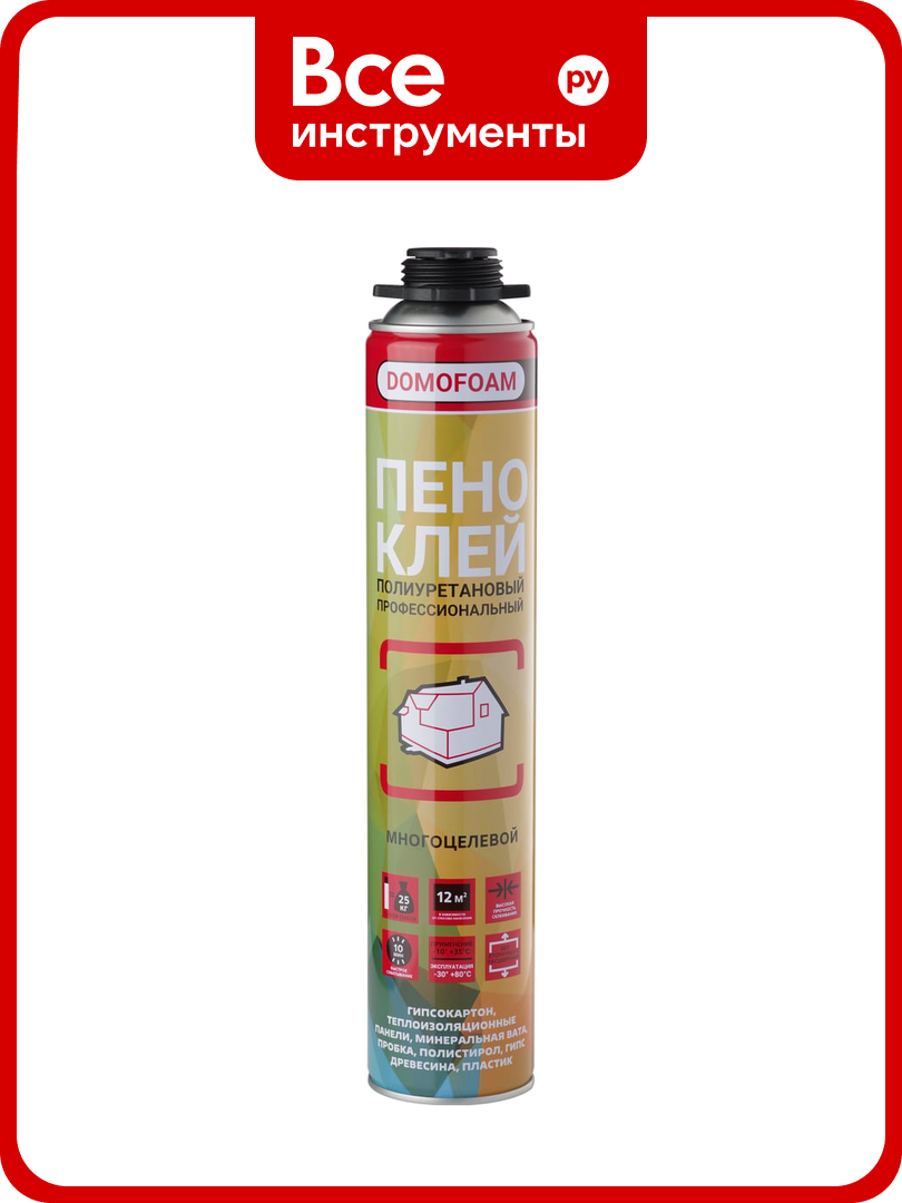 Пено-клей полиуретановый профессиональный многоцелевой DOMOFOAM 9782258