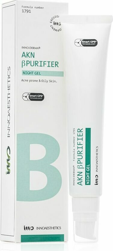 INNO-DERMA Ночной гель для жирной и проблемной кожи Инно-Дерма Inno-Derma AKN βPurifier Night Gel