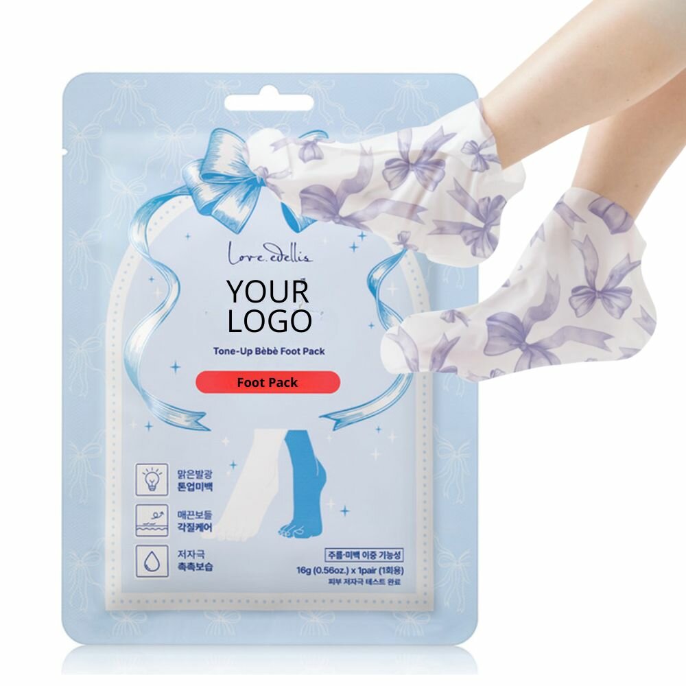 Крем маска для ног ELUO LOVE EDELLIS Tone Up BeBe Foot Pack, 1 пара