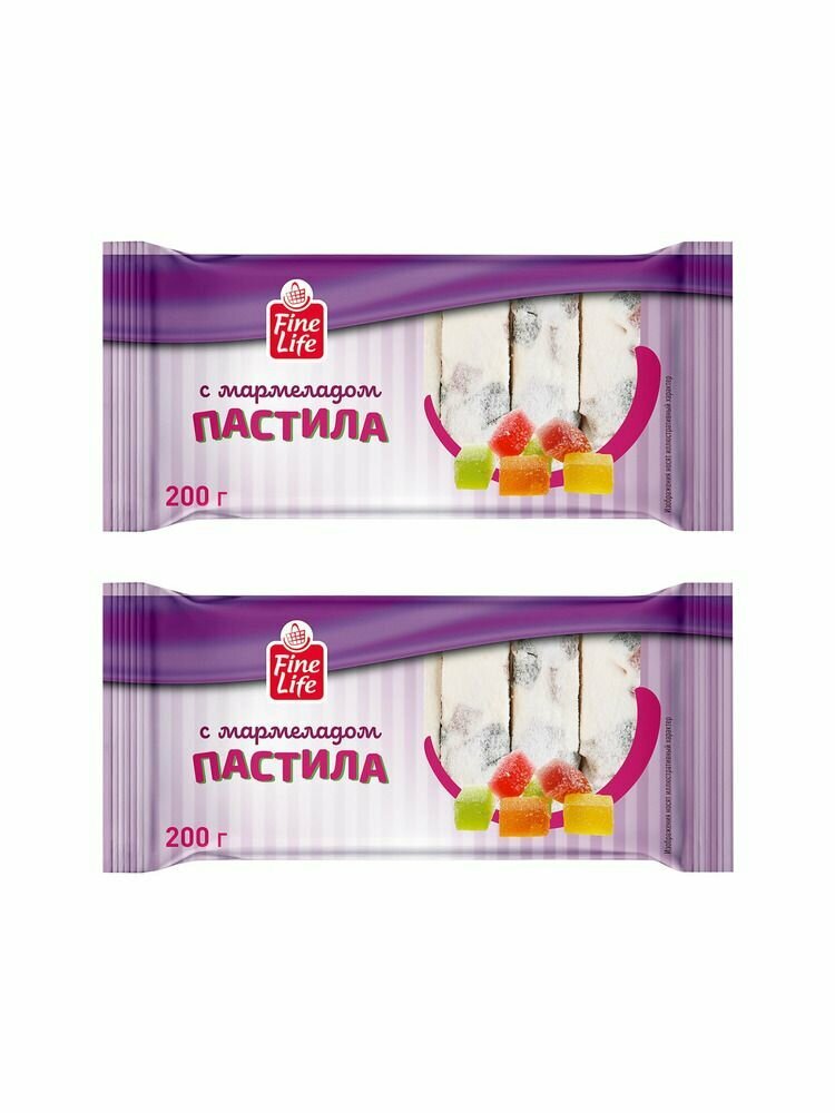 Fine Life Пастила с мармеладом, 200 г, 2 шт