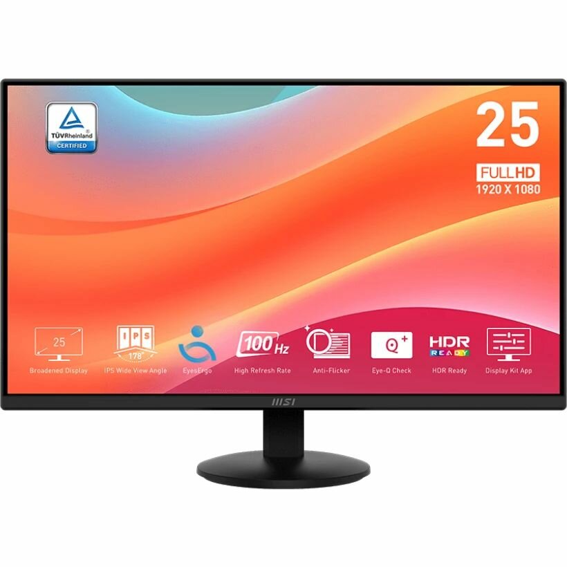 MSI 24.5" Монитор 9S6-3PD7CT-014, черный
