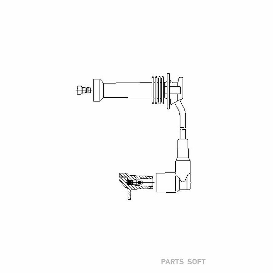 Провод высоковольтный!3-й цилиндр\ Ford Fiesta/Focus/Fusion, Mazda 2/6 1.25-1.6 95> от официального дистрибьютора, BREMI, артикул 8A1719