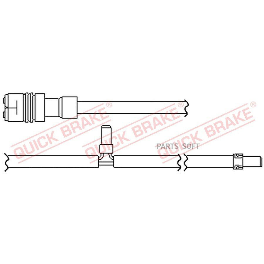 Датчик износа тормозных колодок от официального дистрибьютора, QUICK BRAKE, артикул WS0349A