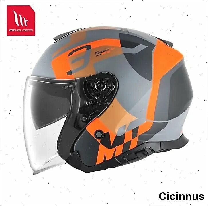 MT HELMETS Мотошлем, цвет: оранжевый, размер: L