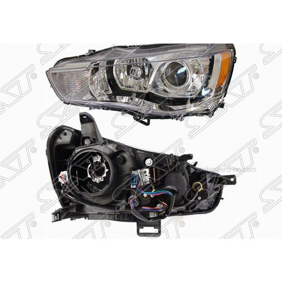 SAT ST21411R1HL Фара Mitsubishi Outlander 09-12 (Слева/ Ксенон/Галоген/ С электрокорректором)