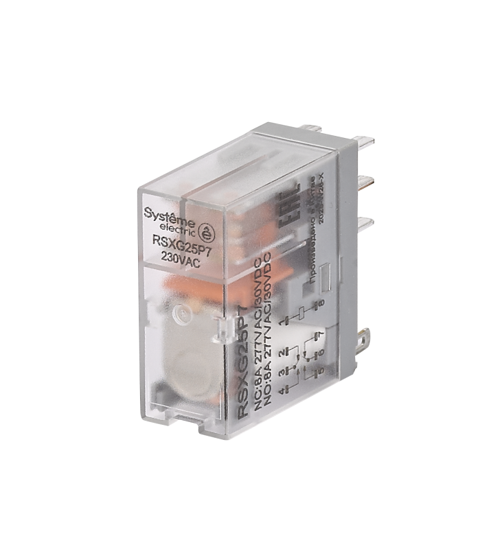 Реле 8А 2перекл. 230В AC SE RSXG25P7
