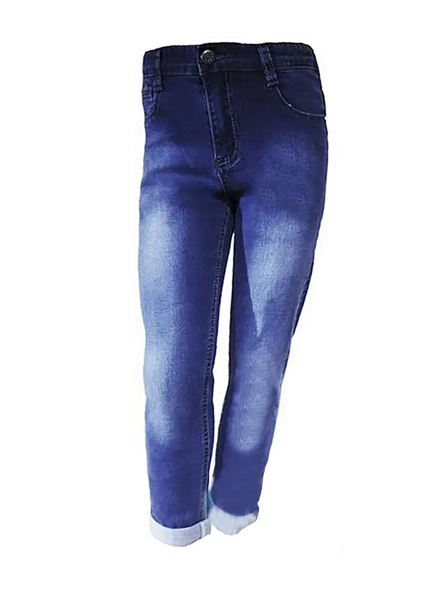 Джинсы Yuke jeans Деним, размер 22/140, синий, голубой — фото 1