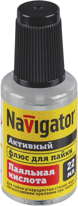 Флюс 93 262 NEM-Fl01-F22 (паяльная кислота; 22 мл) Navigator 93262