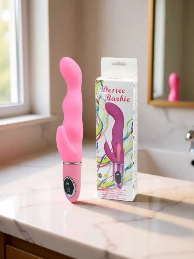 Baile Вибратор силиконовый Desire Barbie , D: 3 см, длина: 22.5 см, розовый