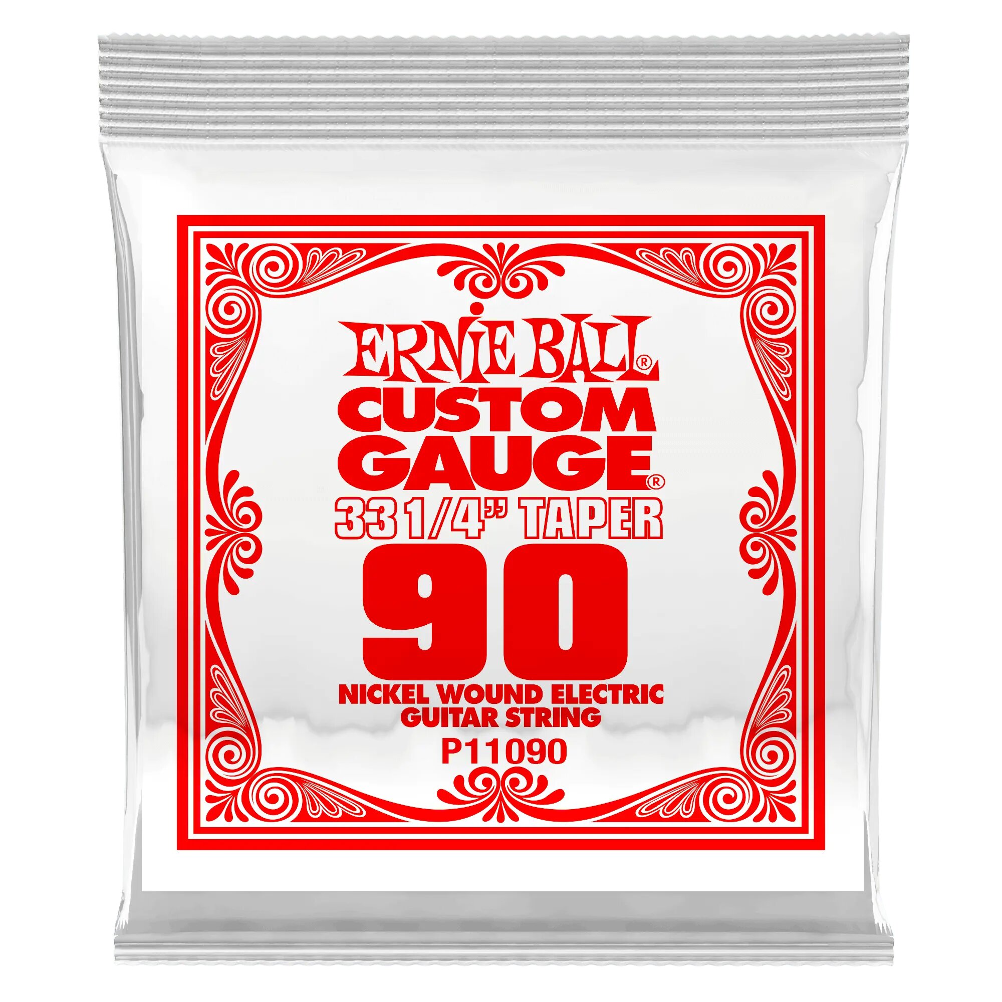 Струна для бас-гитары Ernie Ball P11090, сталь никелированная, калибр 90, Ernie Ball (Эрни Бол)