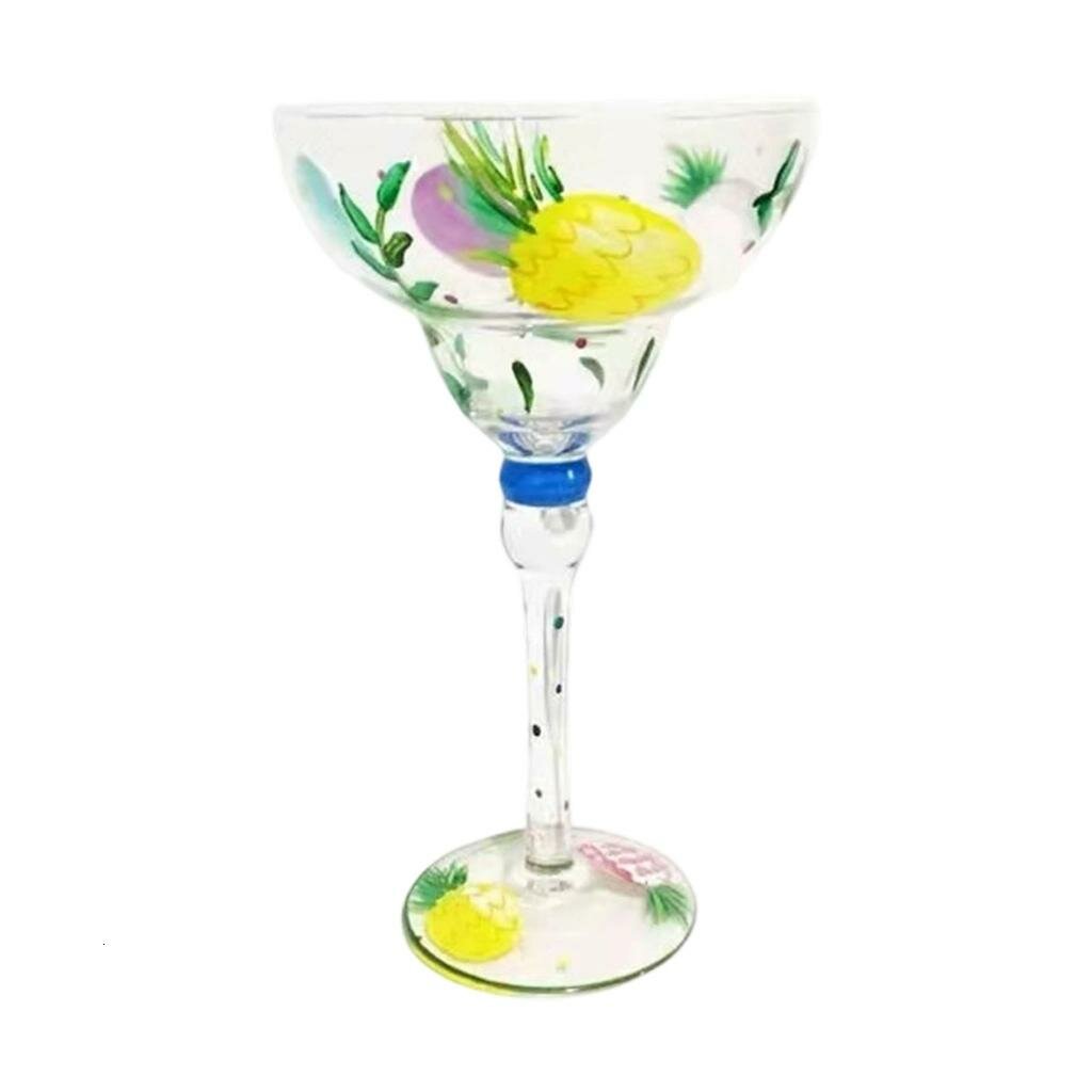 Ручная роспись: бокал для маргариты, Ананас