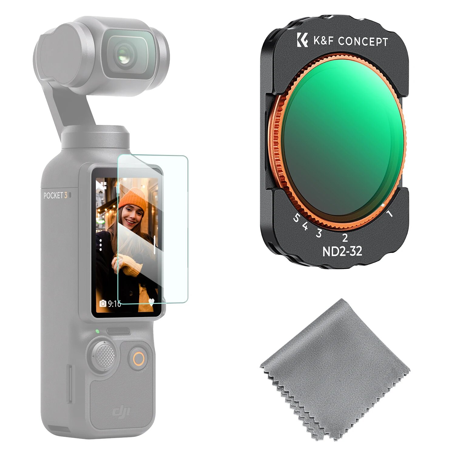 ND2-32 фильтр K&F Concept для DJI Osmo Pocket 3