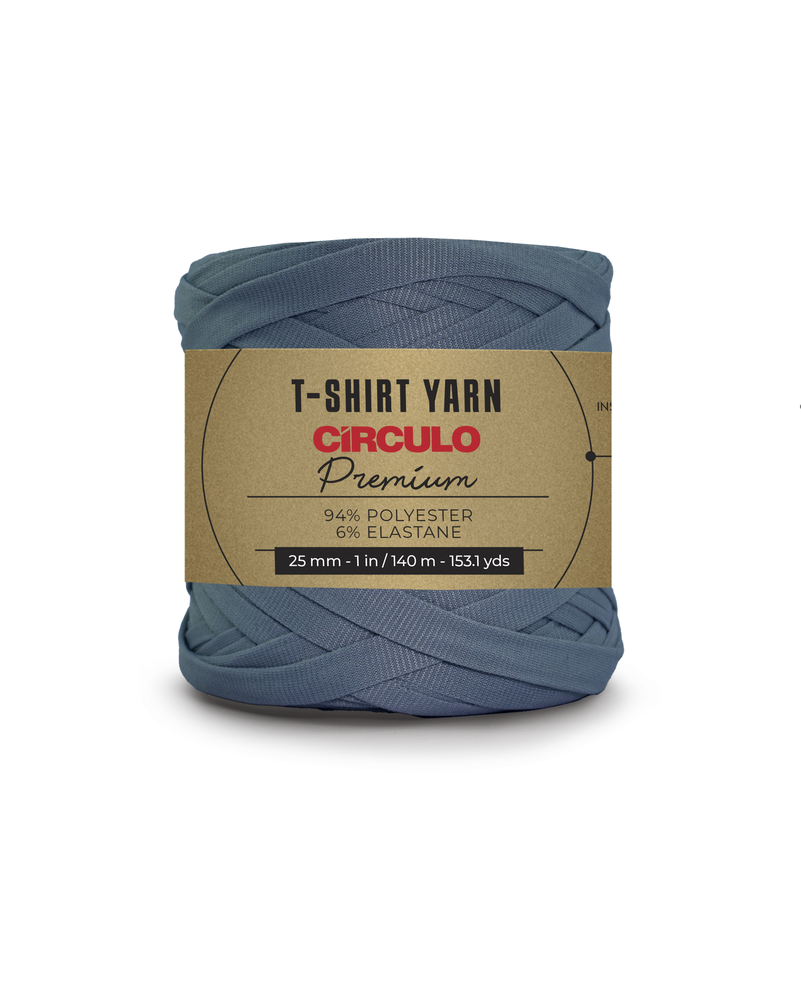 Пряжа CiRCULO PREMIUM T-SHIRT YARN (94% полиэстер, 6% эластан, 270гр. 140м, цвет 2966