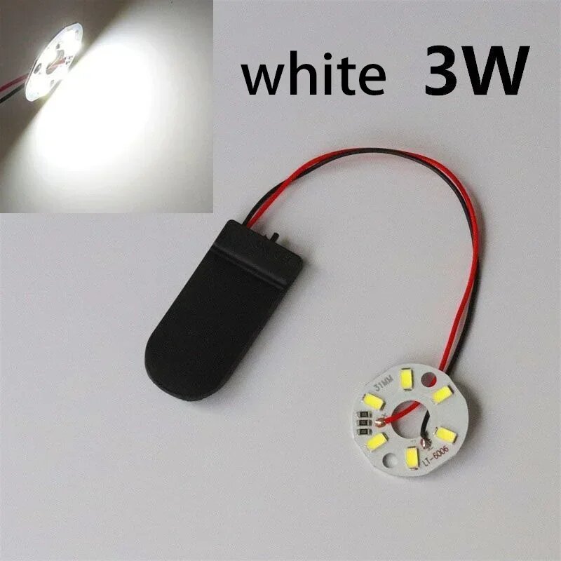 Светодиодная лампа белая 3W