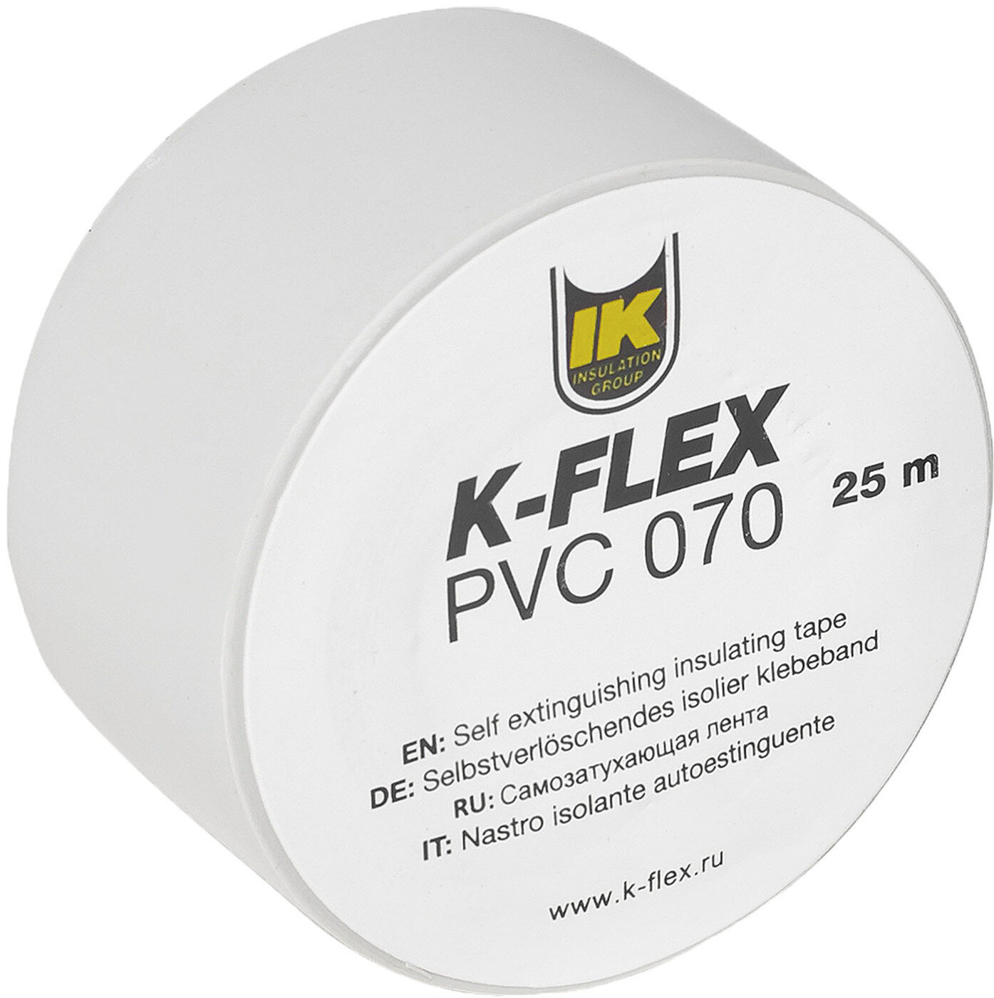 Изолента герметизирующая серая 130 микрон K-FLEX 038-025 PVC AT 070 серая, 38мм* 25 метров