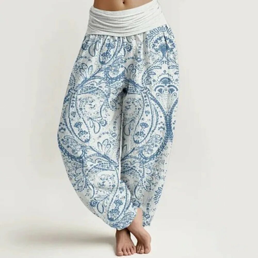 Женские шаровары SOSHIRL, принт paisley, XXL, Pants 1