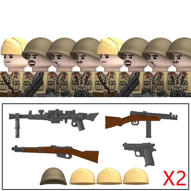 Солдаты Второй мировой войны Brangdy, N711-14-8PCS