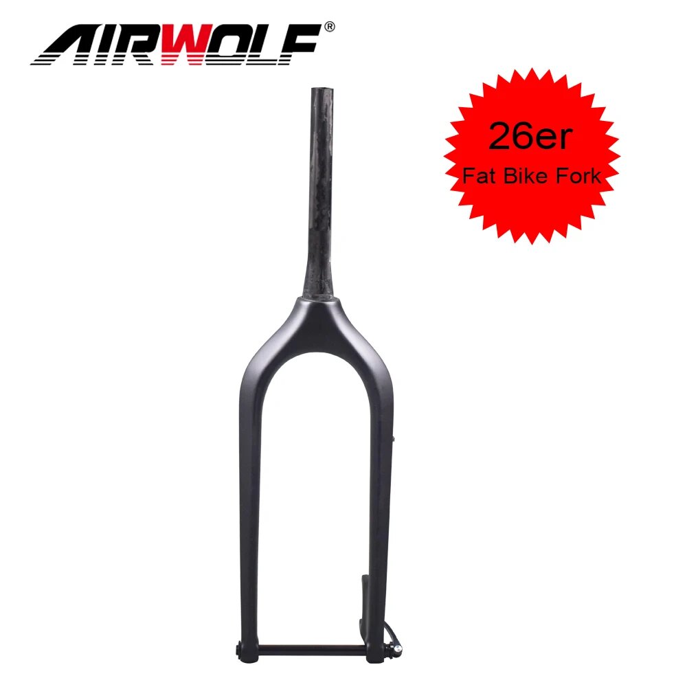 Вилка Airwolf Carbon YFMF016 26' для фэтбайка Black Glossy