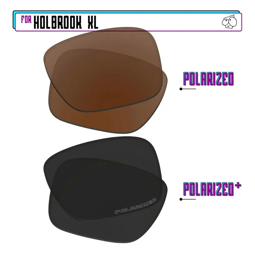 EZReplace линзы Polarized+ Black P для Oakley Holbrook XL
