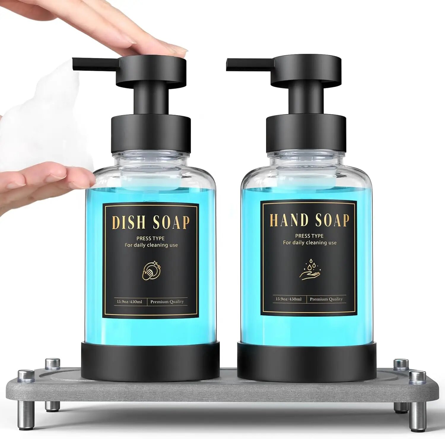 Дозатор для пены Luxspire из стекла Transparent FoamPump