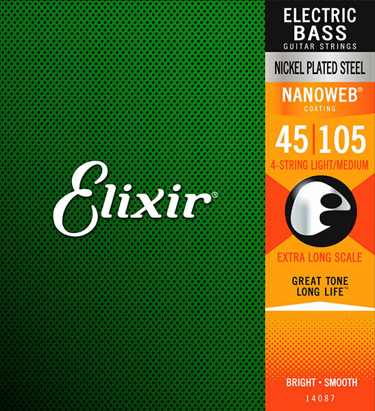 Cтрунs для бас-гитары Elixir 14087 Nanoweb — фото 1