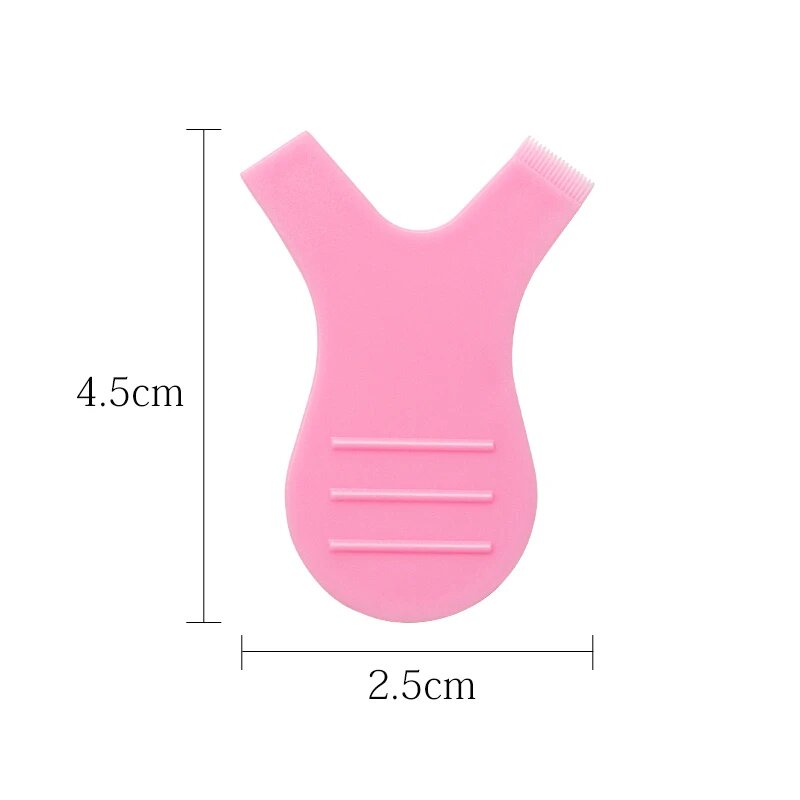 Силиконовая щеточка для подкручивания ресниц, pink, 30шт