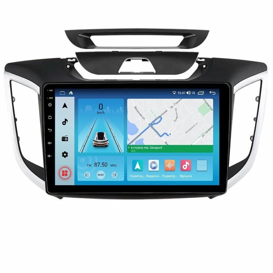 Магнитола Epic T18 Hyundai Creta - Android 12 - Процессор 8 ядерный - Память 4+64Gb - Carplay - DSP 36 полос - 4G(Sim)