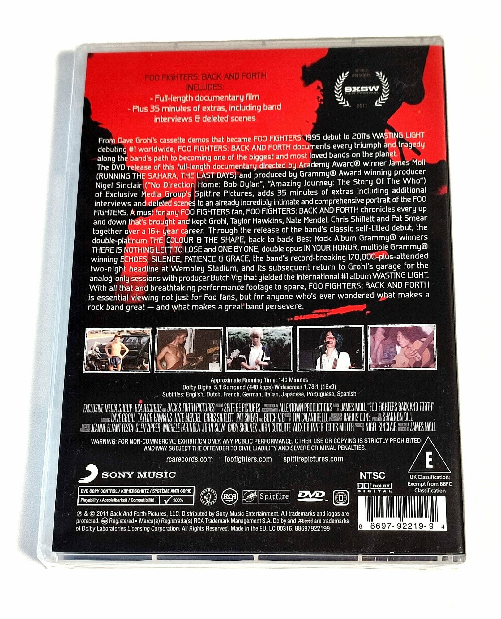 Foo Fighters - Back And Forth (2011, DVD диск, музыка) концертная программа / 16+ — фото 1