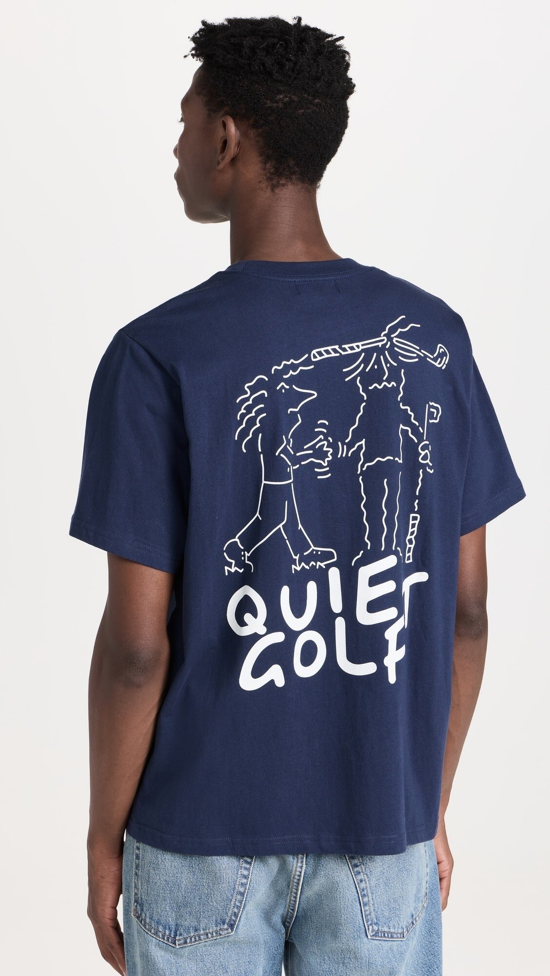 Футболка QUIET GOLF, 1 шт., размер L, navy — фото 1