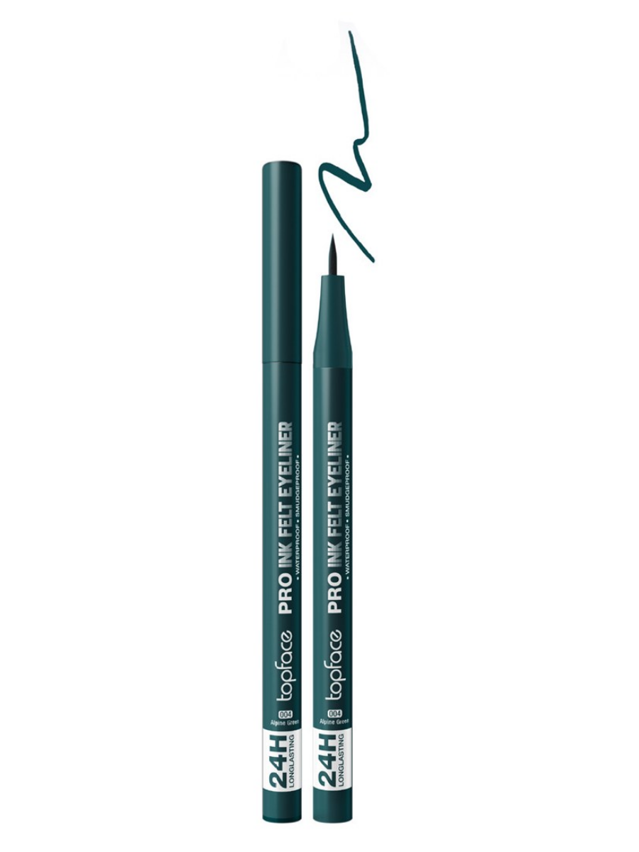 Подводка Topface Pro Ink Felt Eyeliner, Подводка-фломастер, Alpine Green