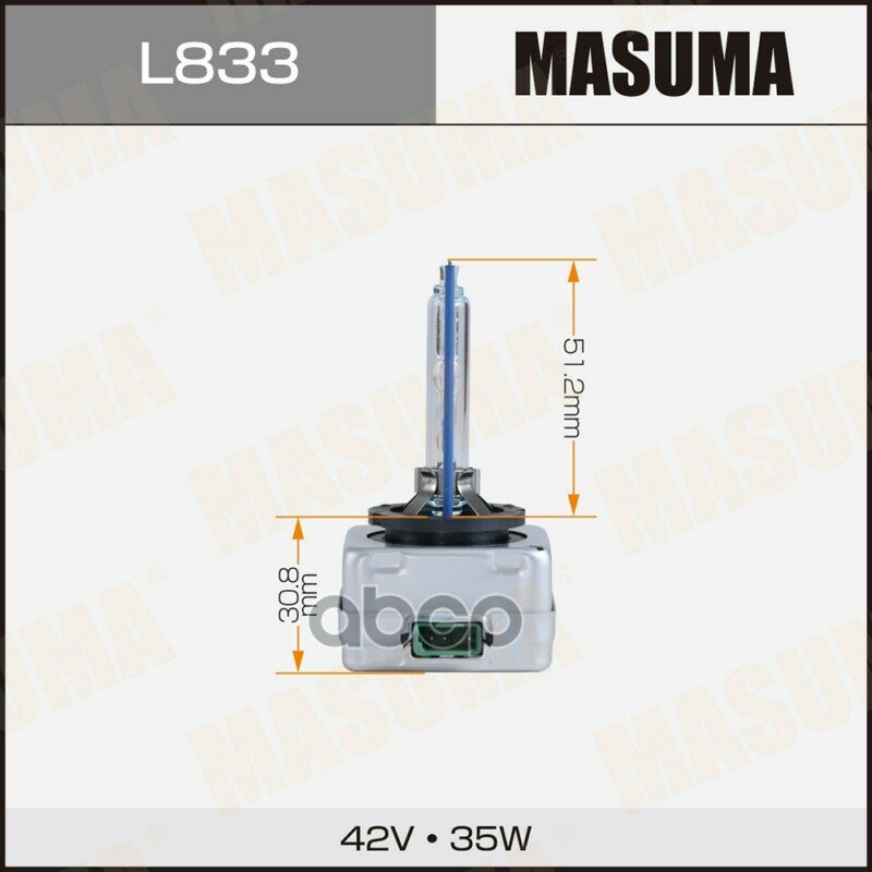 Лампа XENON WHITE GRADE D3S 5000K 35W universal Masuma арт. L833