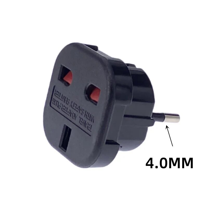 Дорожный адаптер EU/UK Black 250В