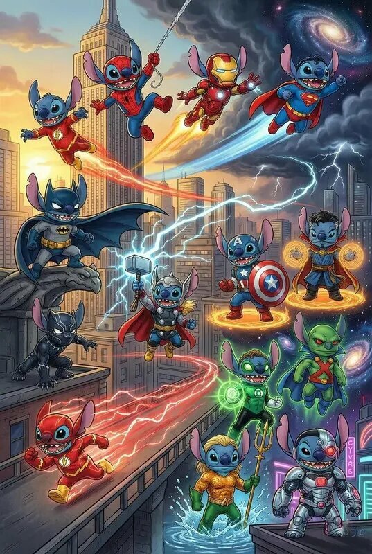 Головоломка 1000 деталей, Деревянные пазлы Игра-головоломка"Stitch/Лило и Стич"Рождественский подарок на день рождения,50x70cm, Креативные подарки, Домашний декор