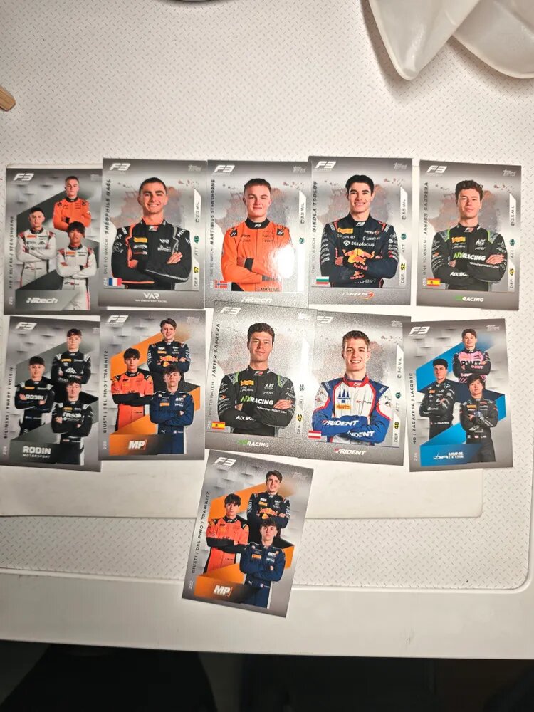 Набор коллекционных карточек Topps Turbo Attax Racing Collector's Card F3 Standard Card Set