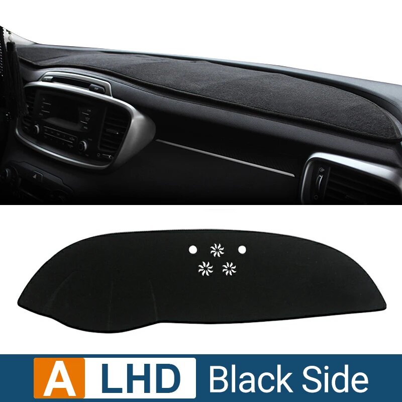 Накладка на приборную панель Kia Sorento 3 UM (2015-2020) Black side LHD