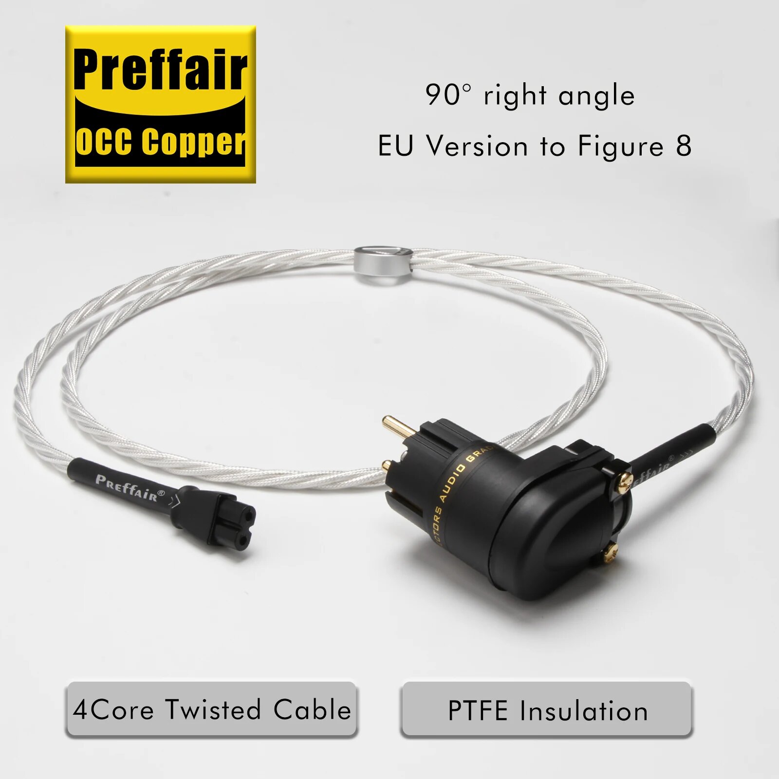 Префэйр аудиофильский кабель питания mini8 12AWG EU90degree X463, 1 м