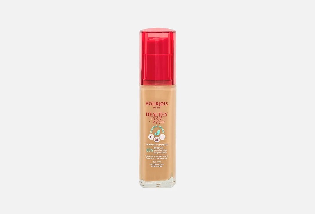 Bourjois Healthy Mix Clean Тональный крем 30 мл 52.2w, Golden beige