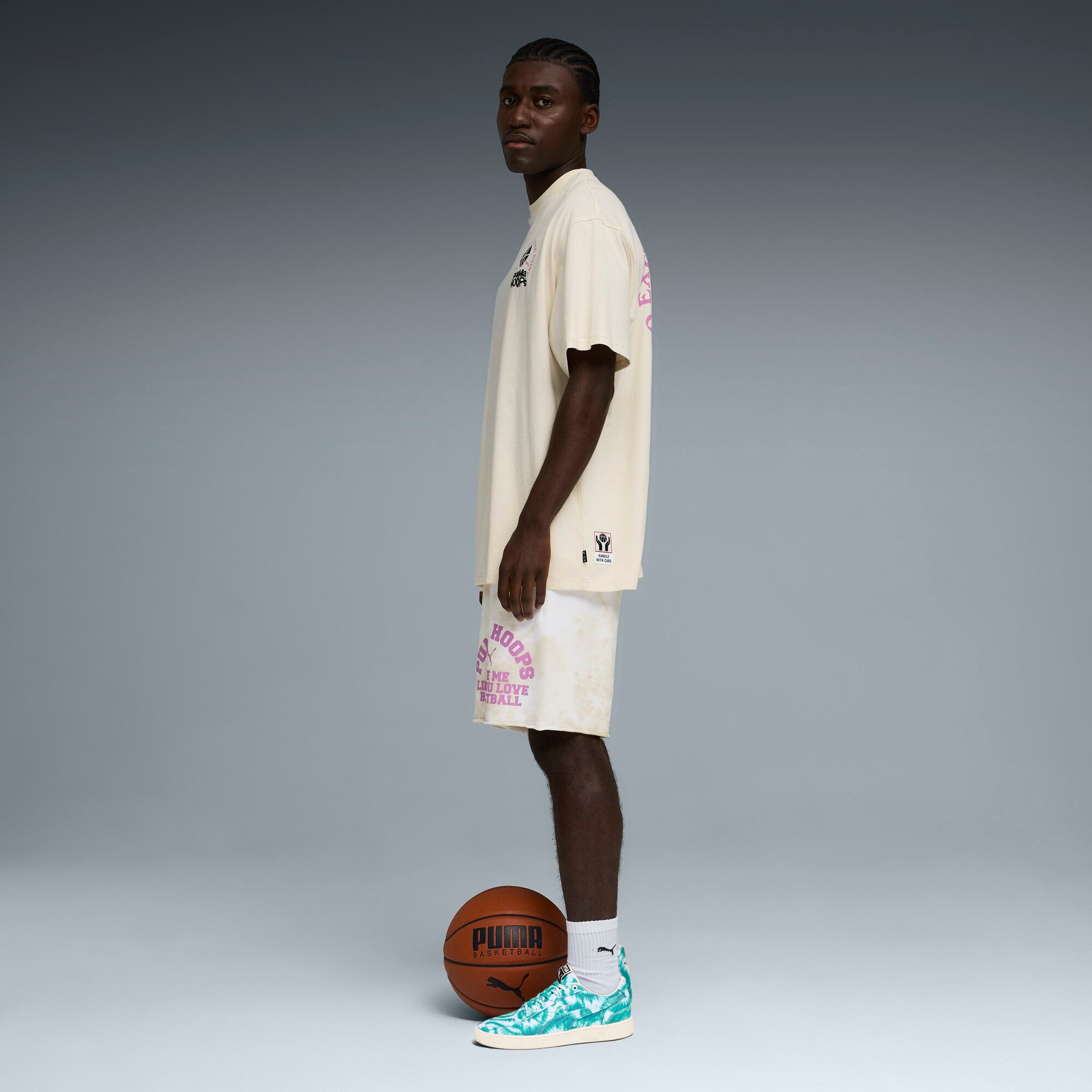 Шорты PUMA What The Fun FT Short, размер XL, бежевый — фото 1