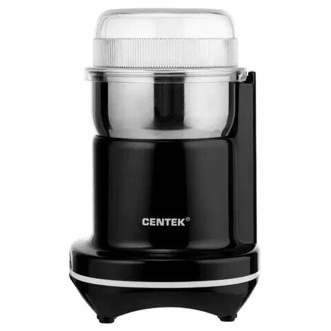 Кофемолка CENTEK CT-1365, мощность 250 Вт, вместимость 70г, пластик, черная (CT-1365 Black)