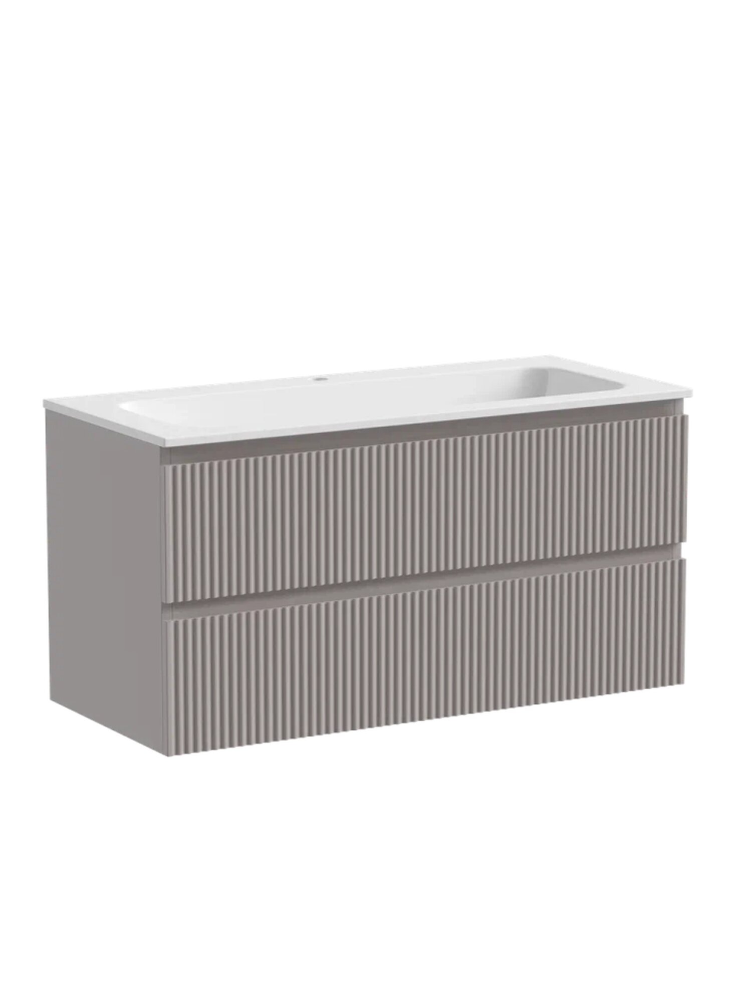 Тумба подвесная SANCOS Snob R 995х445х500, c двумя ящиками оснащенными доводчиками, Doha Soft, арт. SNR100SM