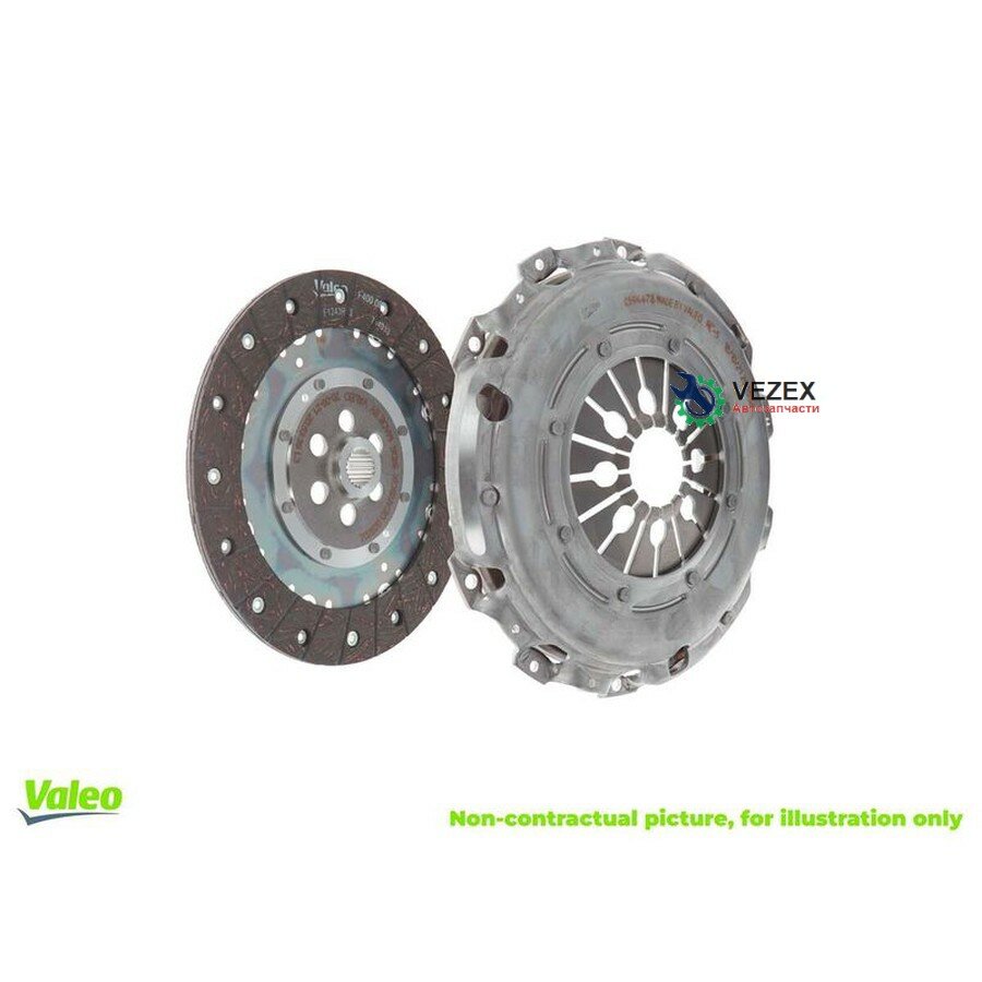 VALEO 828019 Комплект сцепления, 203мм