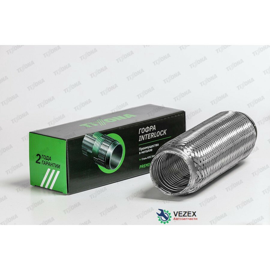 TIXONA P60280 Труба гофрированная (сталь 304 с внутренним металлорукавом) 60/280 P60280