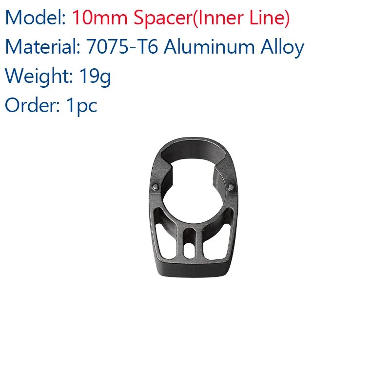 BXT Рамочная гарнитура 7075-T6 Aluminum Alloy 10mm Spacer Inner