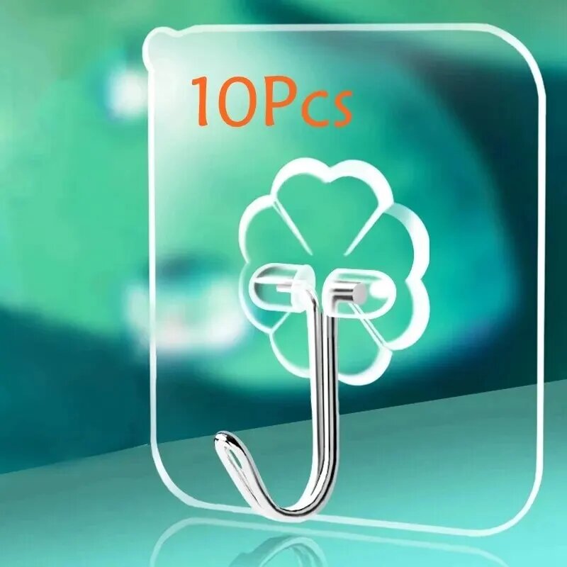 Прозрачные антискользящие крючки для двери 5/10/20 шт. 10 Pcs