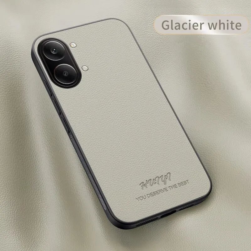 Роскошный Кожаный Чехол Для Телефона Со Встроенным Магнитом Для Mi Poco X8 Pro Max, Белый, White