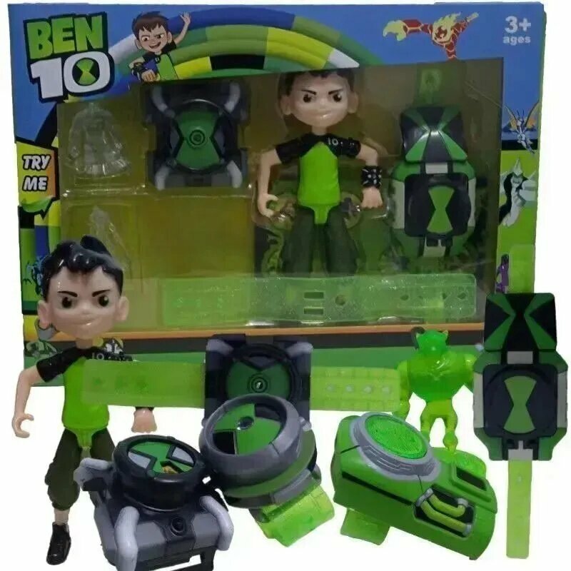 Часы Омнитрикс на русском языке + фигурка Бена в подарок BEN 10