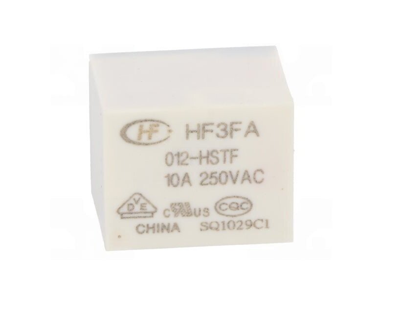 Реле HONGFA HF3FA/012-HSTF электромагнитное SPST-NO Uобмотки: 12ВDC 10A/277ВAC 15А
