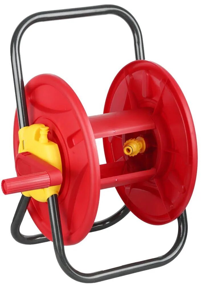 Катушка для шлангов GRINDA 45м x 1/2" , стальные опоры, пластиковый барабан (8-428405_z01)
